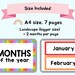 Printable Rainbow-themed Months of the Year Poster | Colorful Calendar ...