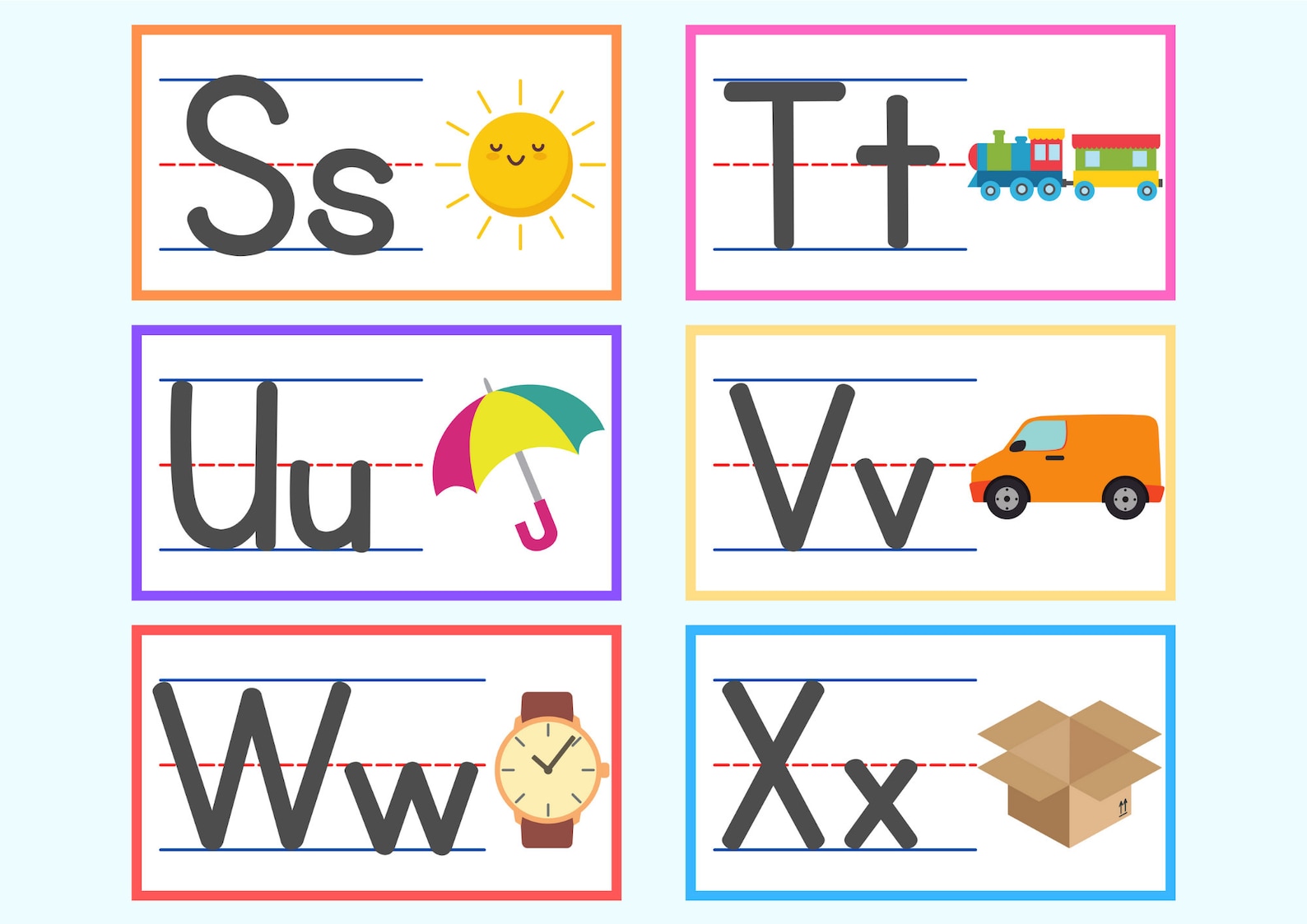 Printable Alphabet Flashcards | Aa to Zz Pictures | Phonics Song ...