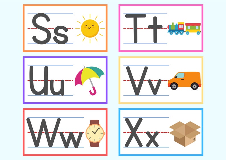 Printable Alphabet Flashcards | Aa to Zz Pictures | Phonics Song ...