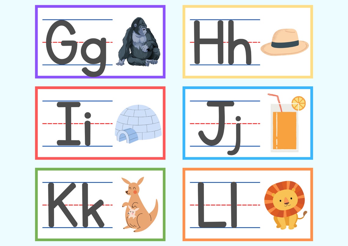 Printable Alphabet Flashcards | Aa to Zz Pictures | Phonics Song ...
