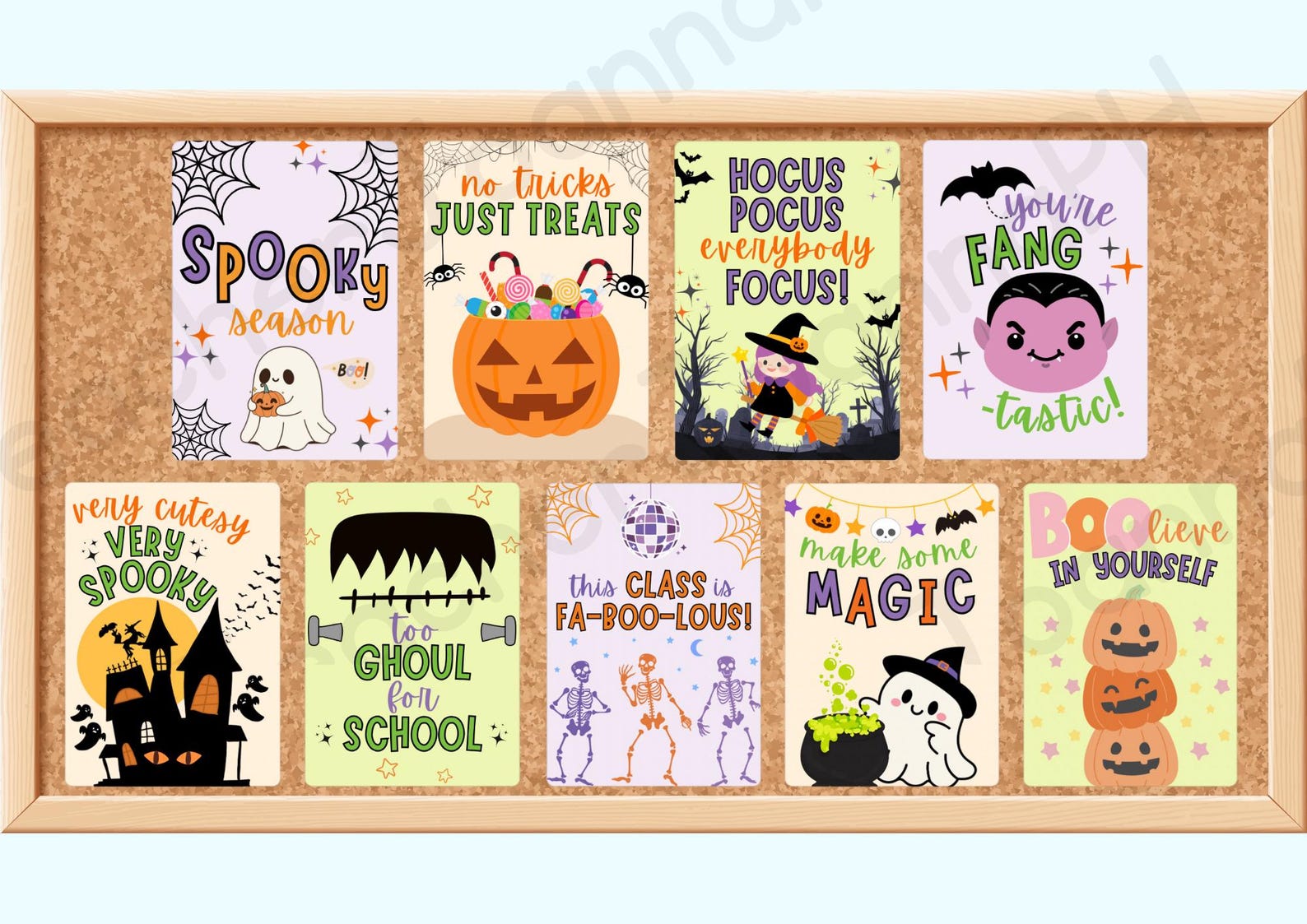 Halloween Classroom Posters, Classroom Decor - Etsy