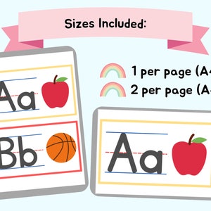 Printable Alphabet Flashcards | Aa to Zz Pictures | Phonics Song ...