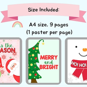 Christmas Classroom Posters, Classroom Decor - Etsy