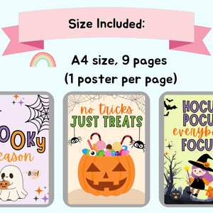 Halloween Classroom Posters, Classroom Decor - Etsy