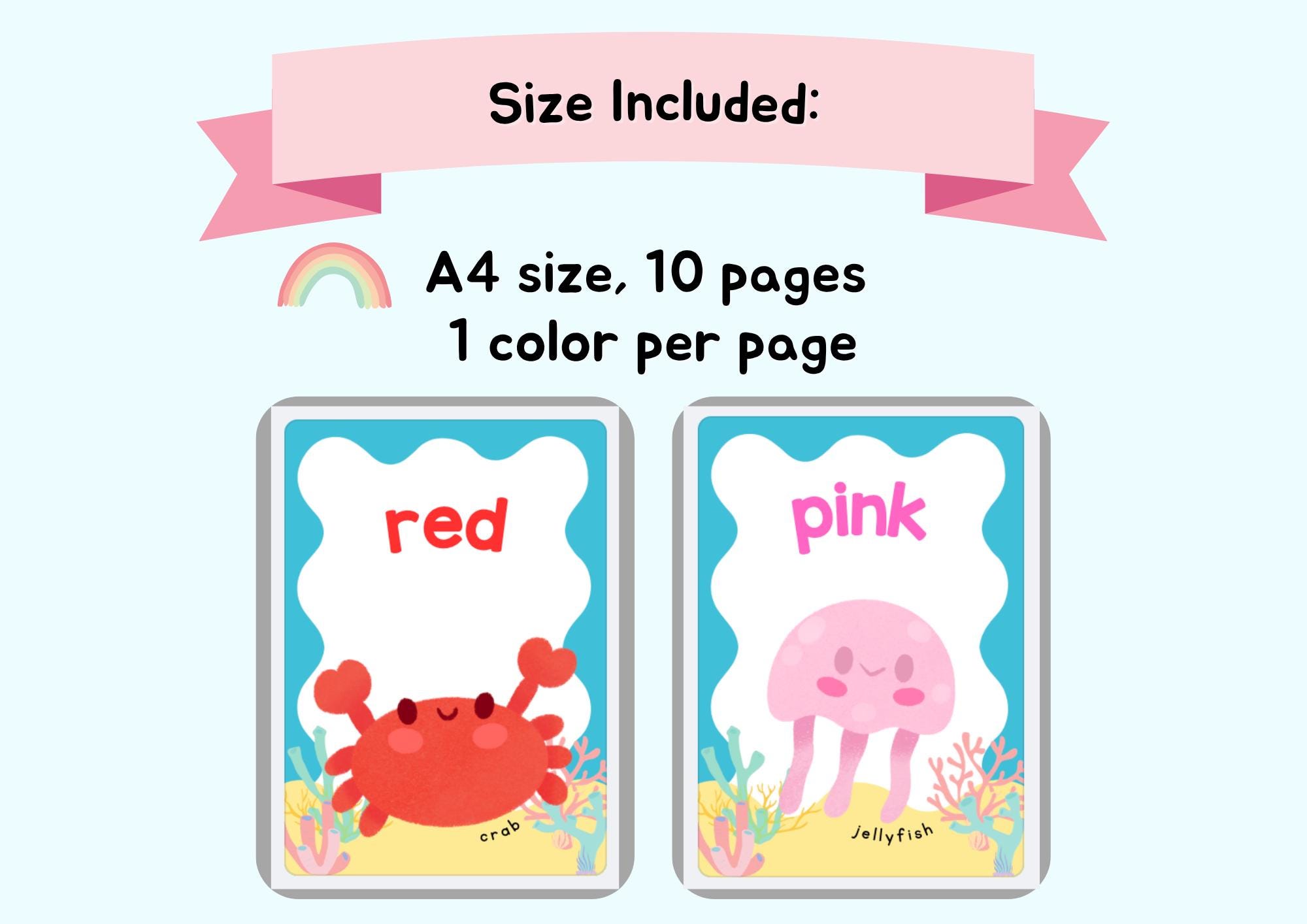 Printable Ocean Colors Posters | Under the Sea 10 Colors | Classroom ...