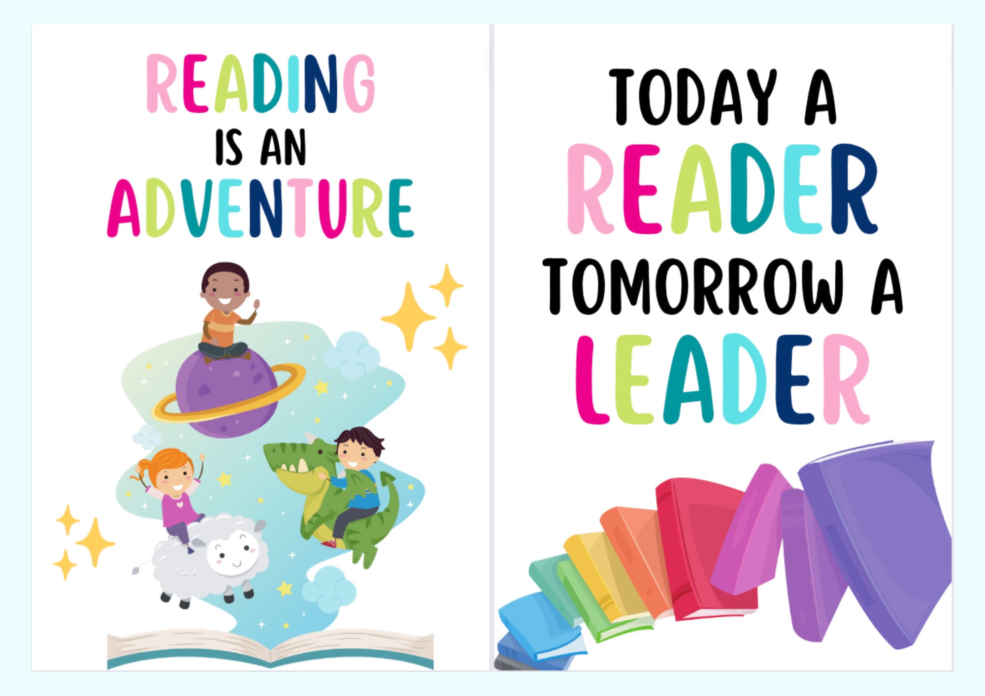 Printable Reading Corner Label, Banner, Rules, and Posters, Classroom ...