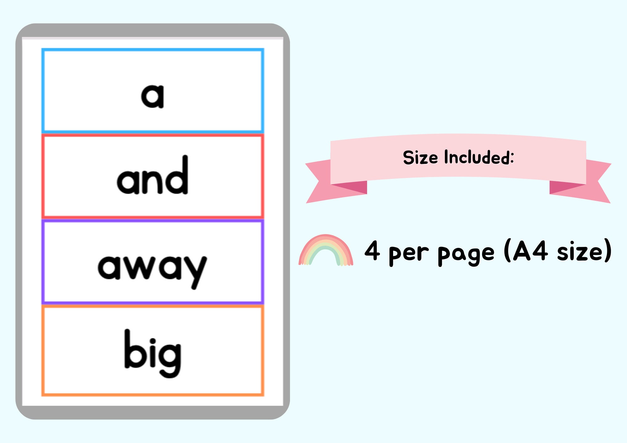 Pre-k and Kindergarten Sight Words - Etsy