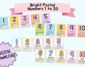 Bright Pastel Classroom Alphabet Poster, Printable Aa to Zz Posters ...