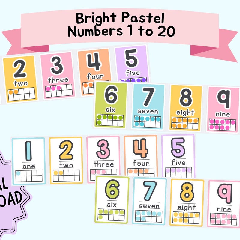 Numbers Posters - Etsy