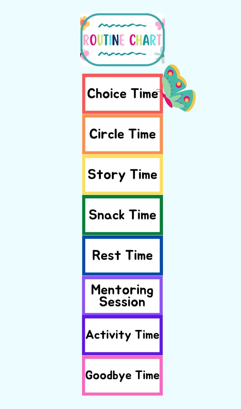 Printable Classroom Routine Chart, Classroom Decoration - Etsy