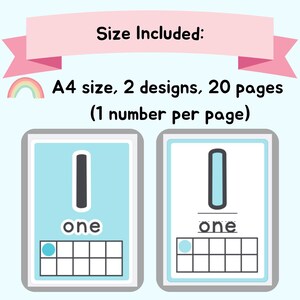 Bright Pastel Classroom Numbers Poster, 1 to 10, Classroom Decoration ...