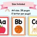 Rainbow Classroom Alphabet Poster, Aa to Zz, Classroom Decoration - Etsy