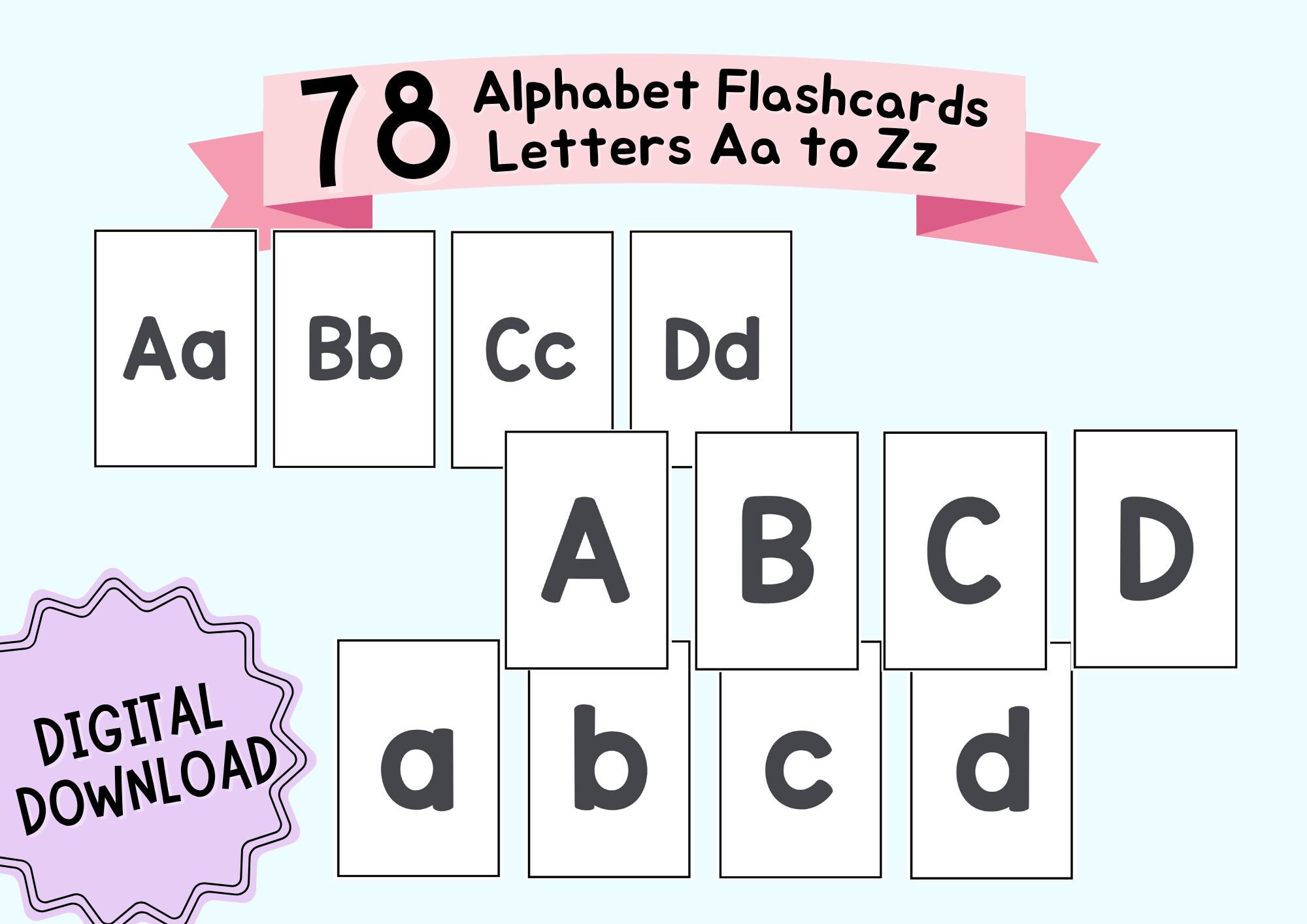 Printable Alphabet Flashcards | Uppercase & Lowercase Letters | Early ...