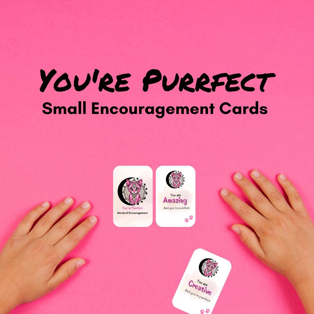 15 Encouragement Cards for Kids, Positive Words, Small Printable Cards ...