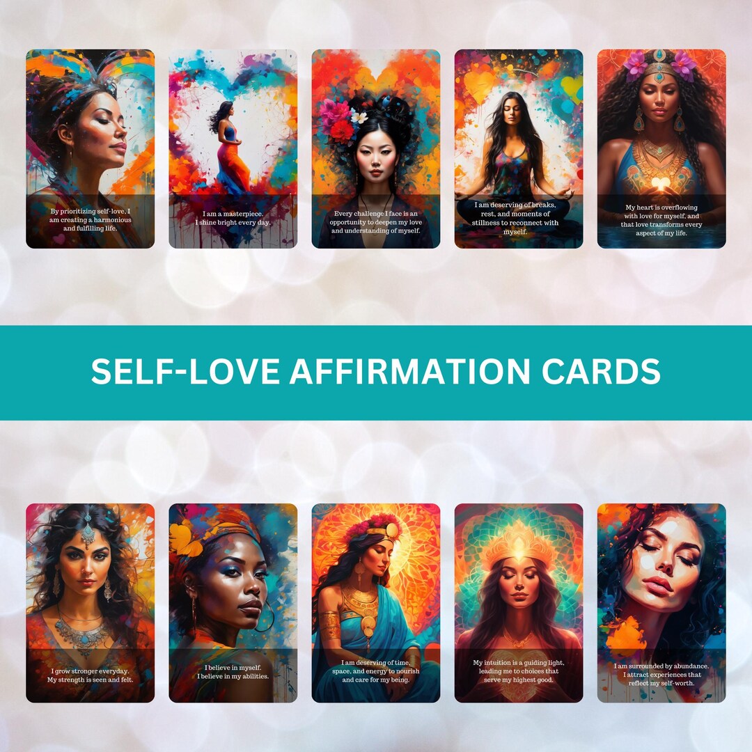30 Digital Affirmation Cards for Self-empowerment and Positivity With ...