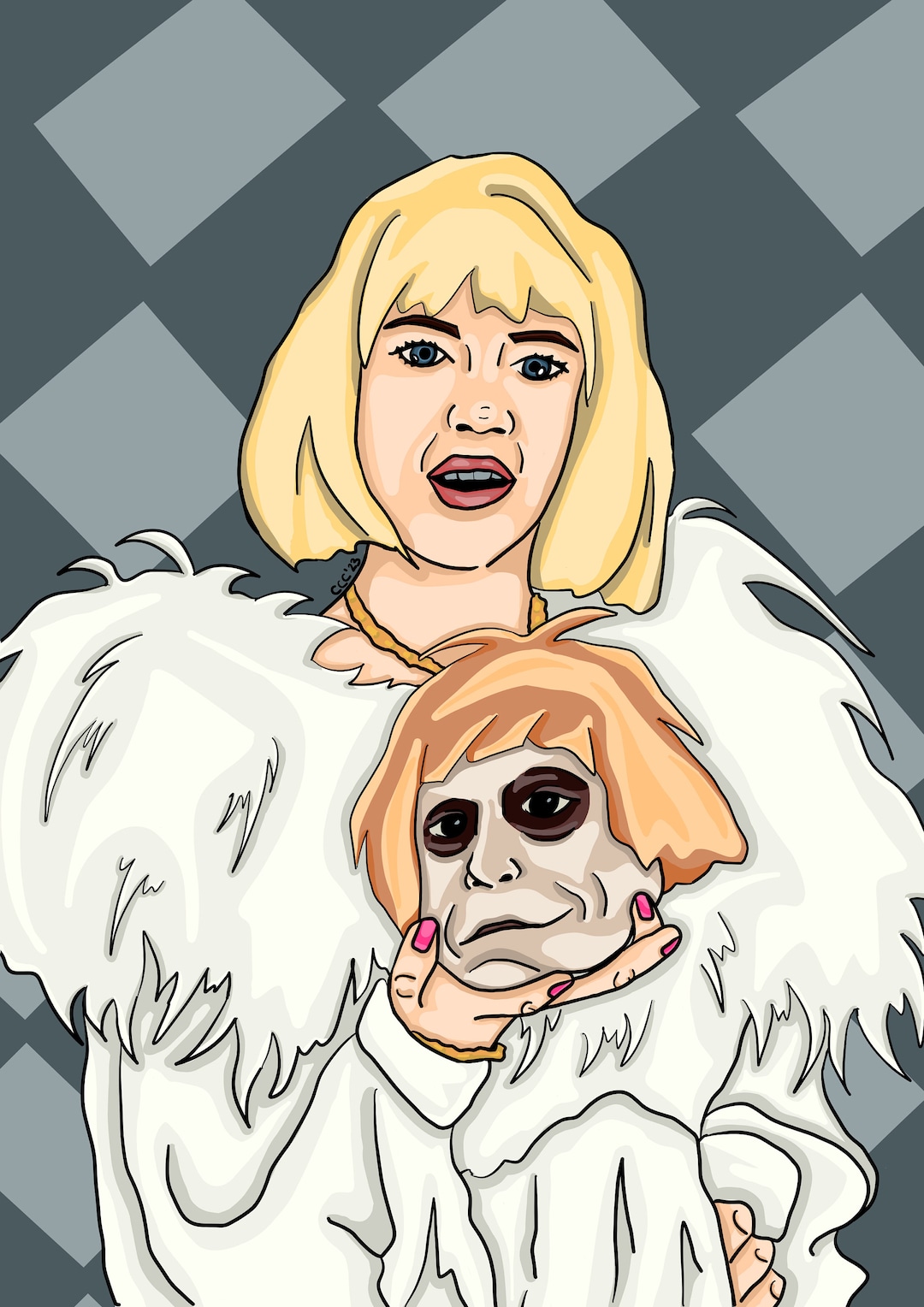 Addams Family fester and Debbie Print - Etsy