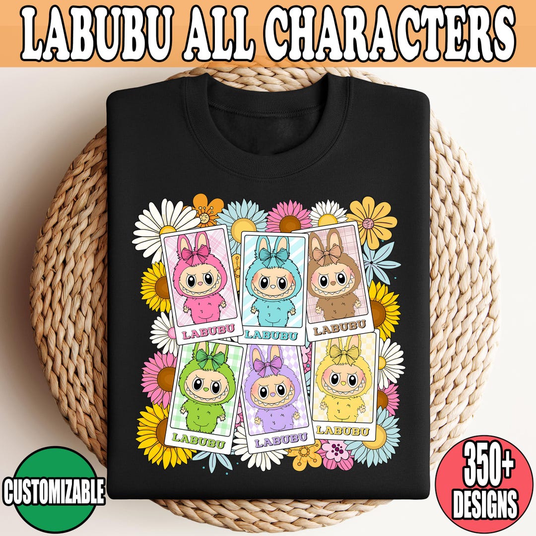 Labubu Cartoon Character Shirt, Labubu Tee, Kawaii Labubu Tee, Cute ...