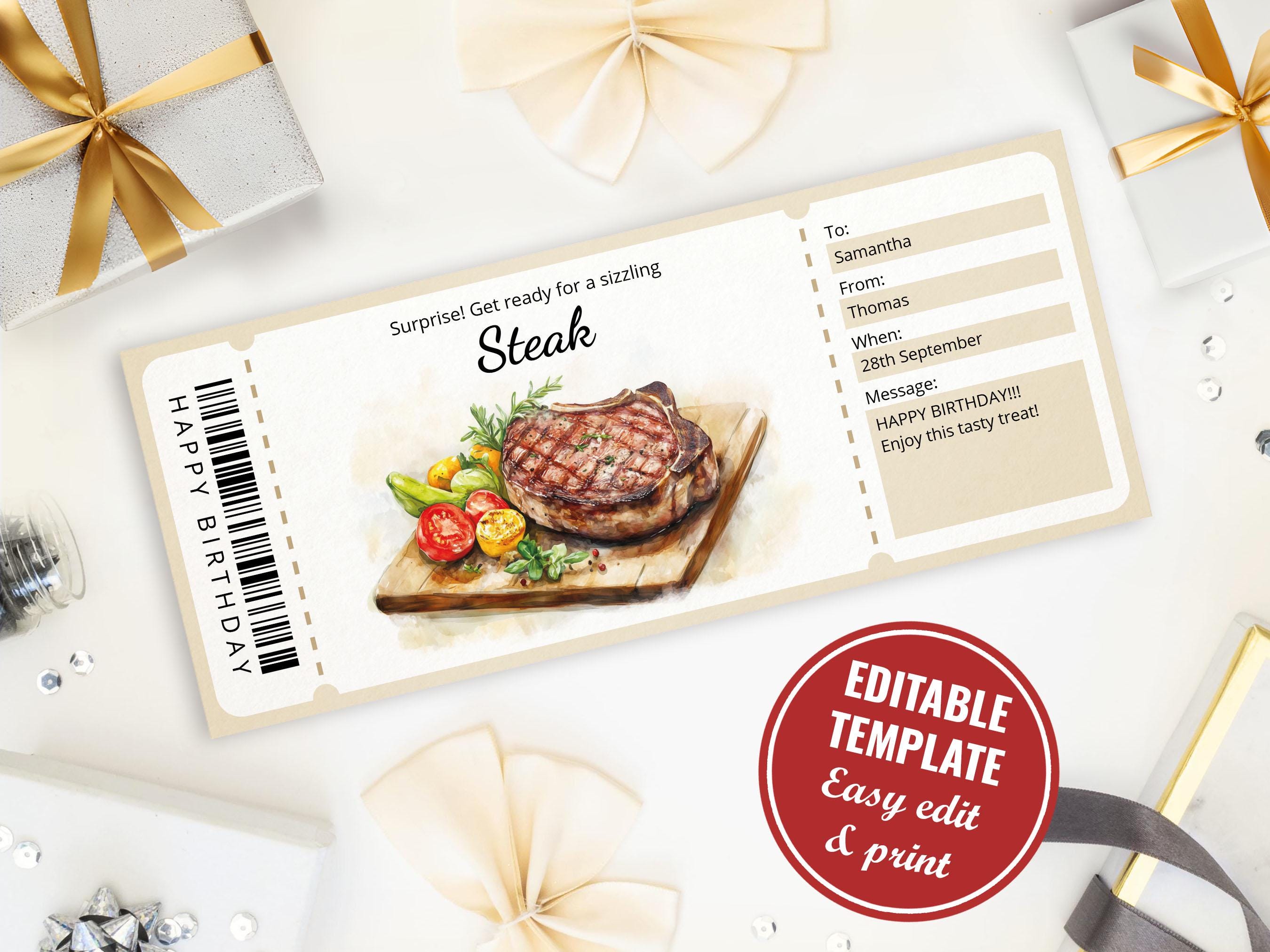 Steak Dinner Invitation Printable Template Steak Party Invitations