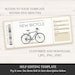 Editable New Bicycle Gift Voucher Personalized Template, Surprise ...
