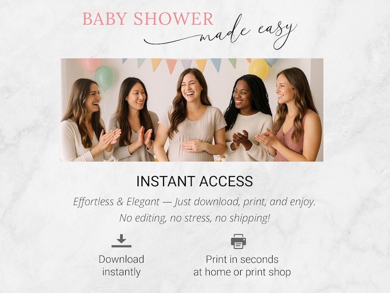 Funny Baby Prediction Card Baby Shower Game, Printable Simple Baby ...