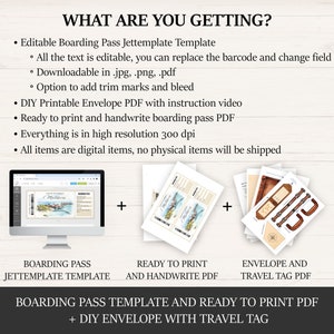 Editable Maldives Boarding Pass Template, Personalized Printable ...