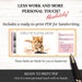Editable Kitten Gift Certificate Template for Cat Lover, Personalized ...