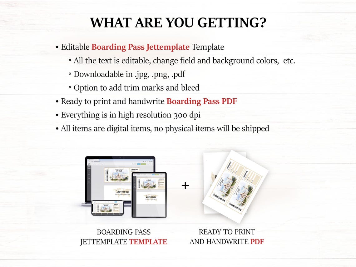 Editable India Boarding Pass Template, Surprise India Trip Reveal ...