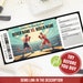Surprise Boxing Game Ticket Template, Customizable and Printable Boxing ...