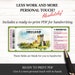 Editable Ireland Boarding Pass Template, Personalized Gift Printable ...