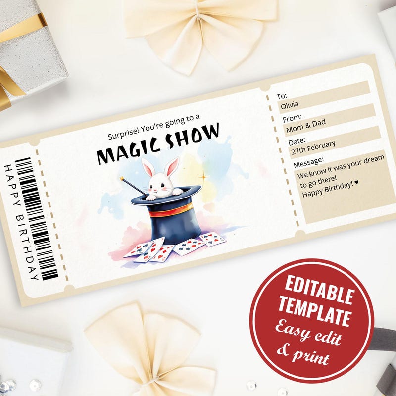 Magic Show Invite - Etsy