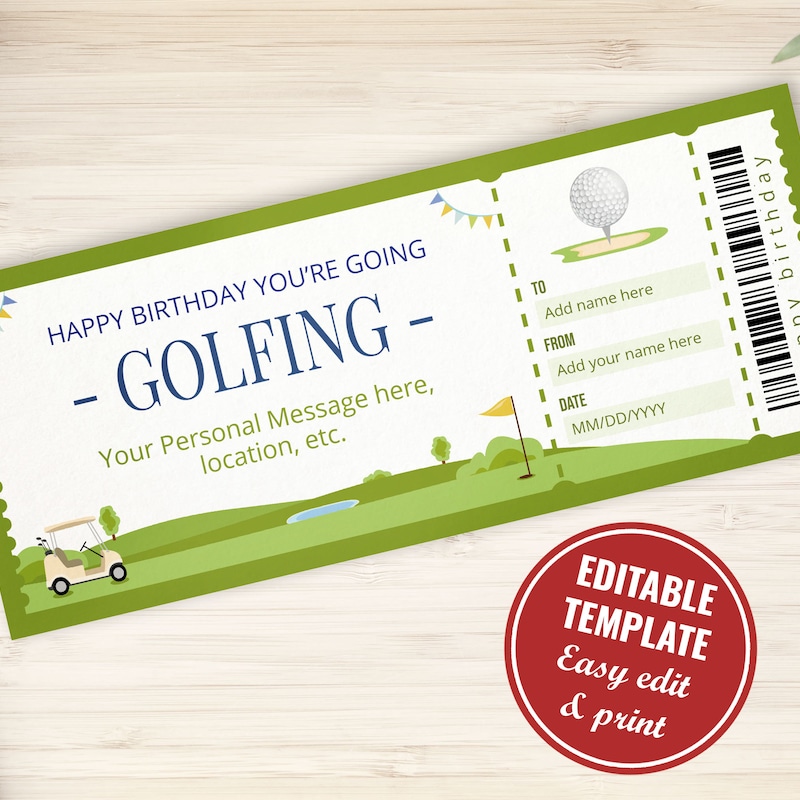 Printable Golf Outing - Etsy