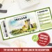 Editable Ireland Boarding Pass Template, Personalized Gift Printable ...
