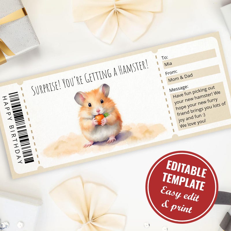 Hamster Birthday - Etsy