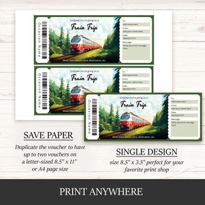 Editable Train Ticket Template, Railway Ticket Surprise Gift Voucher ...