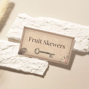 Editable Escape Room Food Tents, Escape Room Themed Party Buffet Food ...