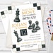Editable Chess Birthday Invitation Template for Chess Lover, Chess ...