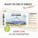 Editable Ecuador Boarding Pass Template, Surprise Trip to ECUADOR ...