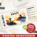 Editable Brazil Boarding Pass Template, Personalized Gift Printable ...