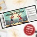 Surprise Boxing Game Ticket Template, Customizable and Printable Boxing ...