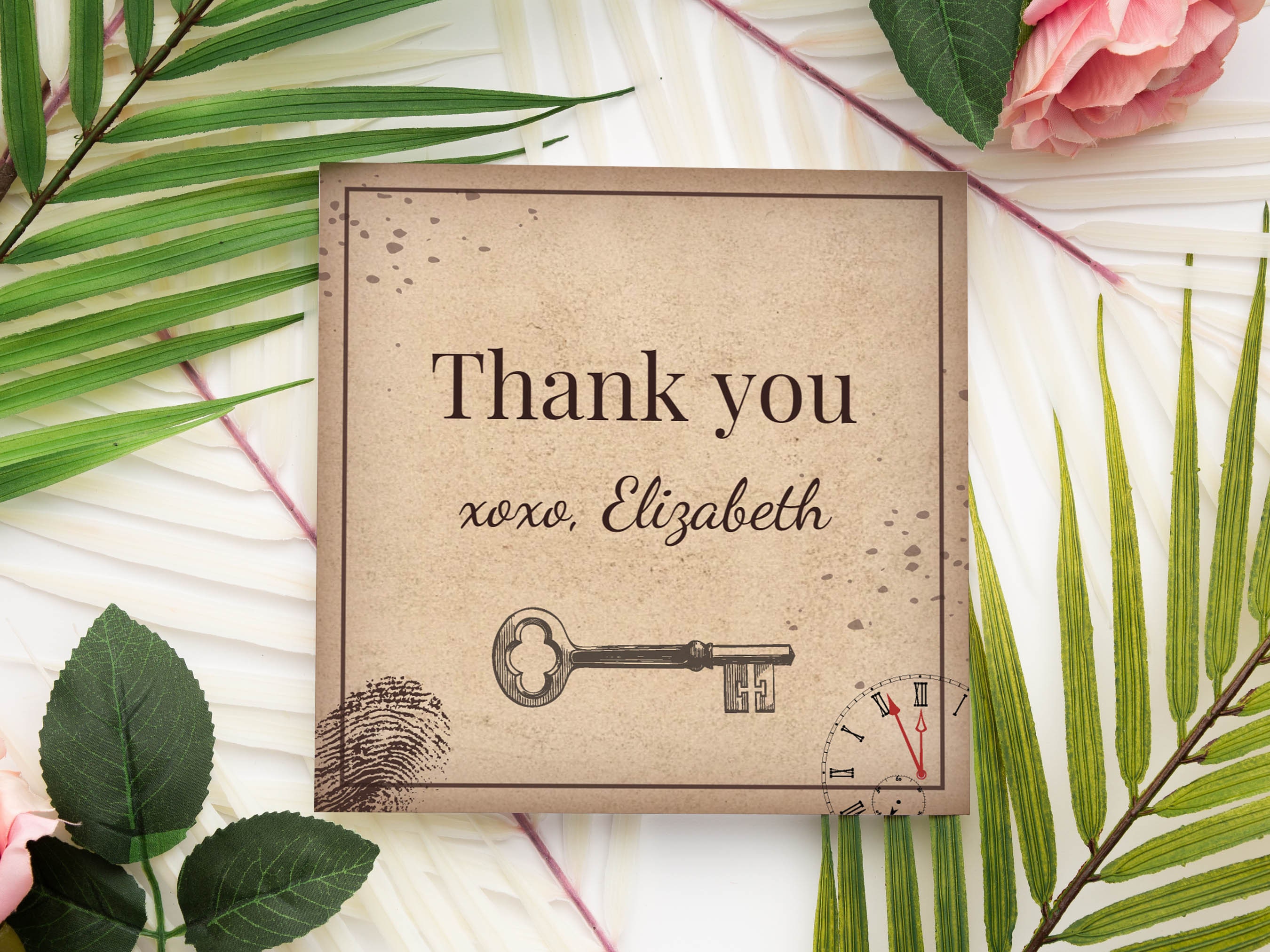 Editable Escape Room Favor Tag, Escape Room Themed Party Thank You Tag ...