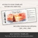 Editable Watercolor Sunset Sailing Ticket Template, Surprise Sailing ...