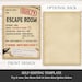 Jail Breakout Escape Room Birthday Invitation, Editable Prison Breakout ...