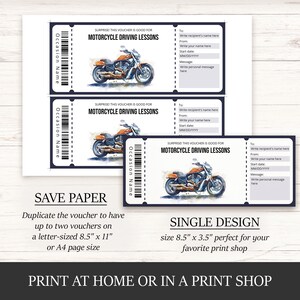 Editable Motorcycle Driving Lessons Gift Certificate Template for ...