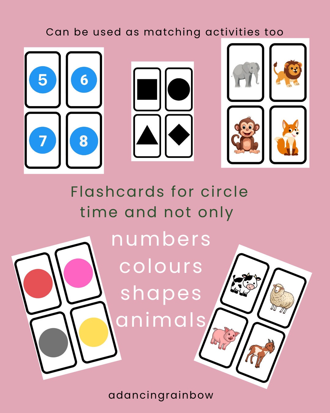 Circle Time Flashcards - Etsy