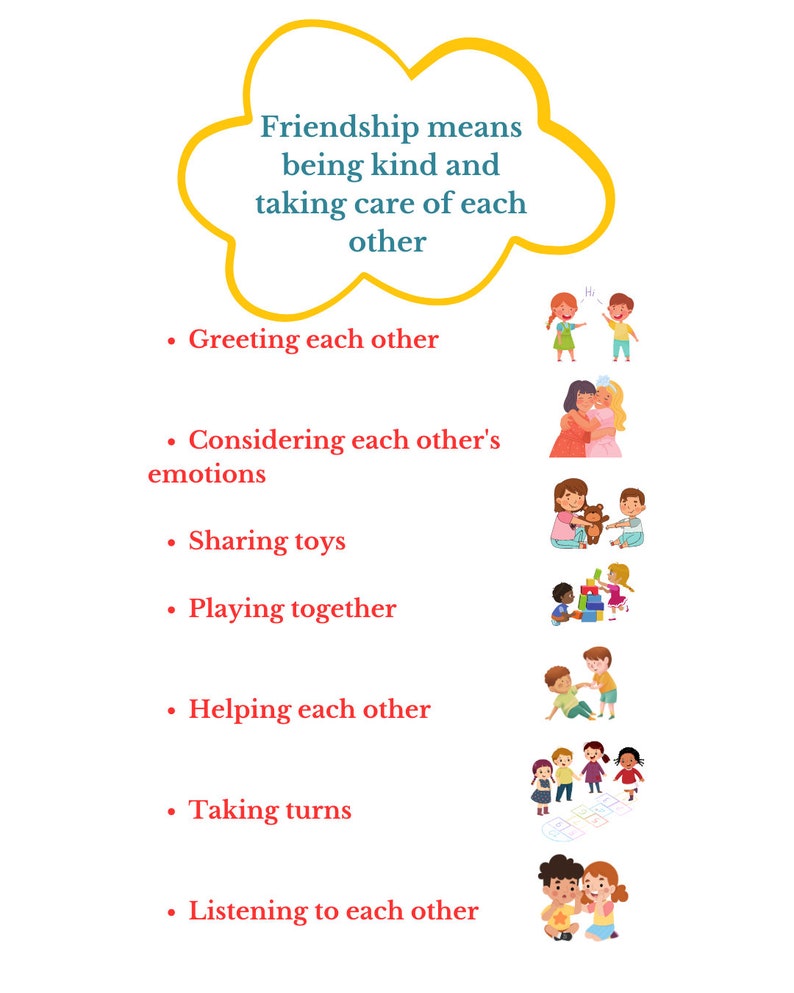 Friendship Theme Activities - Etsy