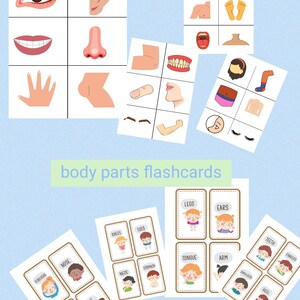 My Body Parts Preschool Activities - Etsy