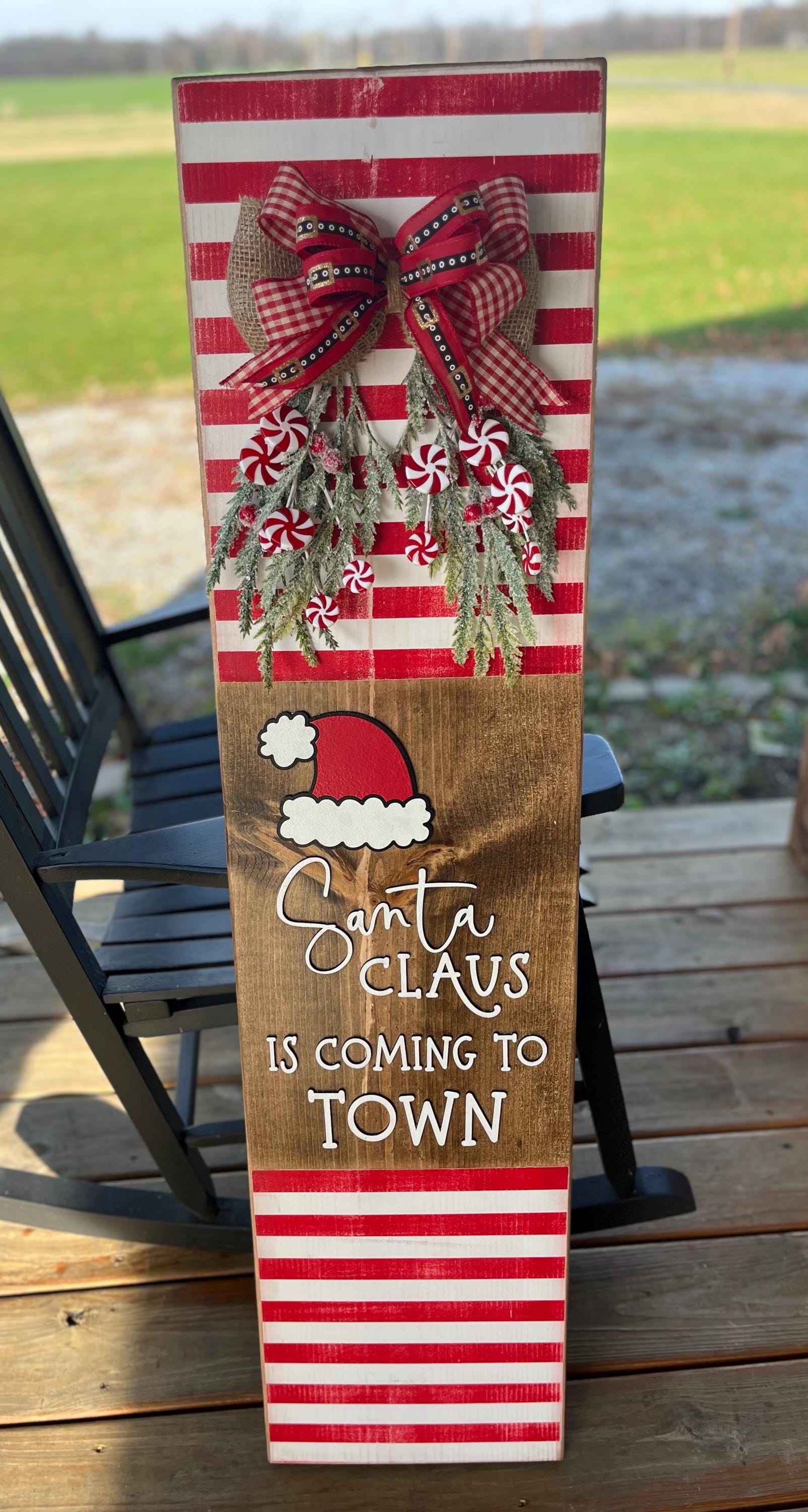 Santa Porch Leaner - Etsy