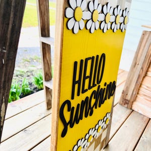 Daisy Porch Leaner | Spring Porch Leaner | Porch Leaner | Wood Porch ...