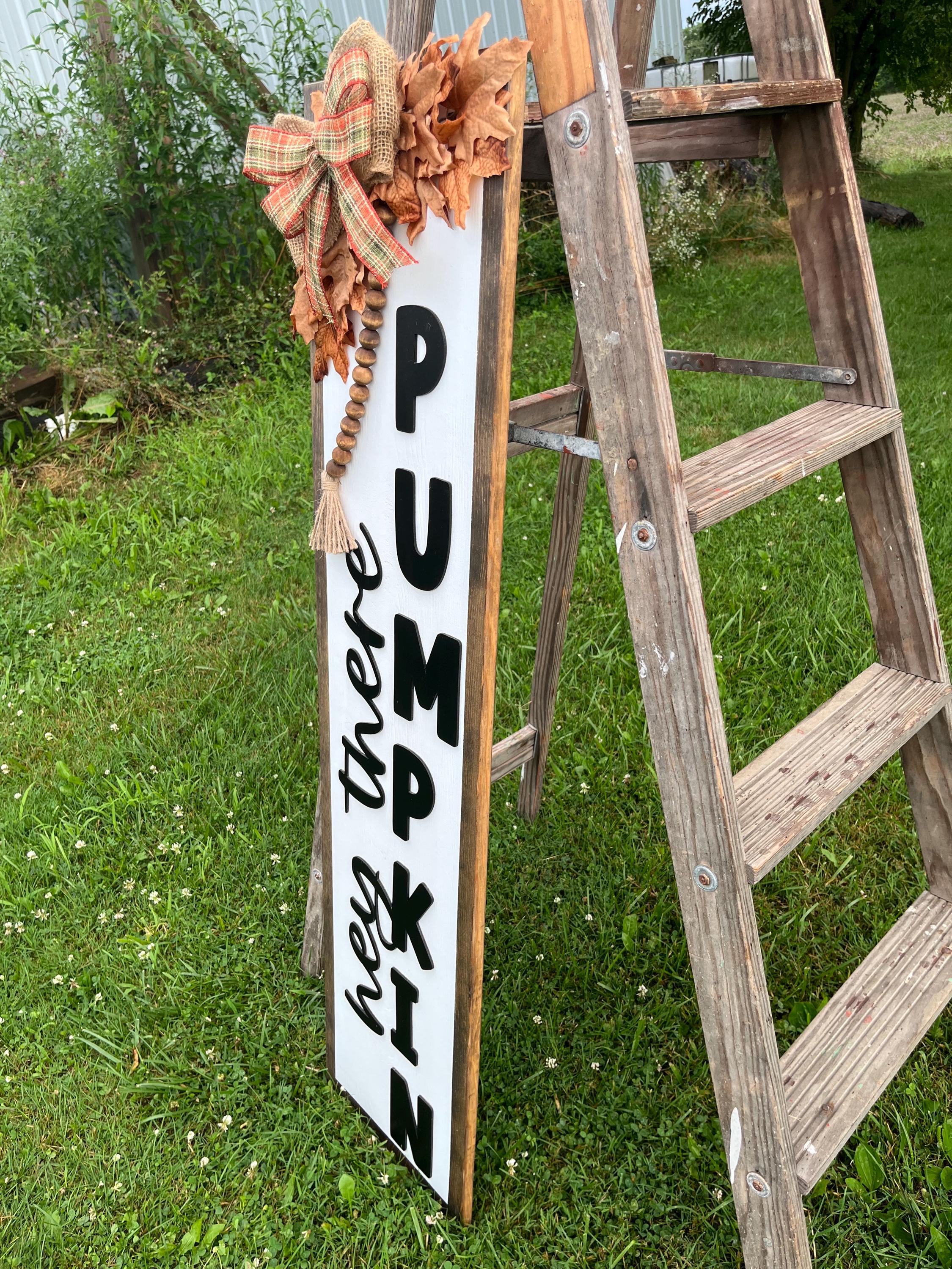 Hey There Pumpkin | Fall | Pumpkin Porch Leaner | Fall Porch Leaner ...