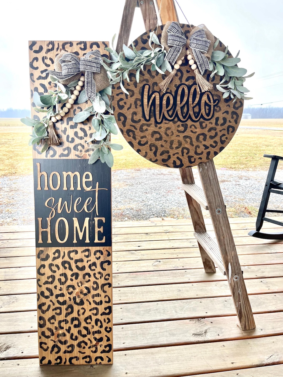 Cheetah Print Porch Leaner | Cheetah | Cheetah Porch Leaner | Leopard ...